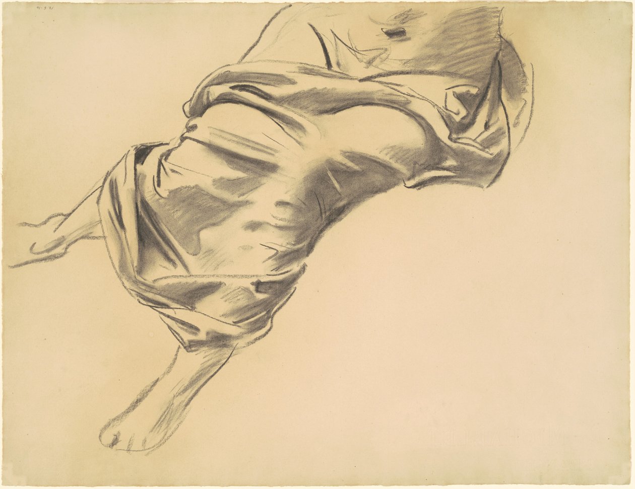 Study of a Draped Figure by John Singer Sargent