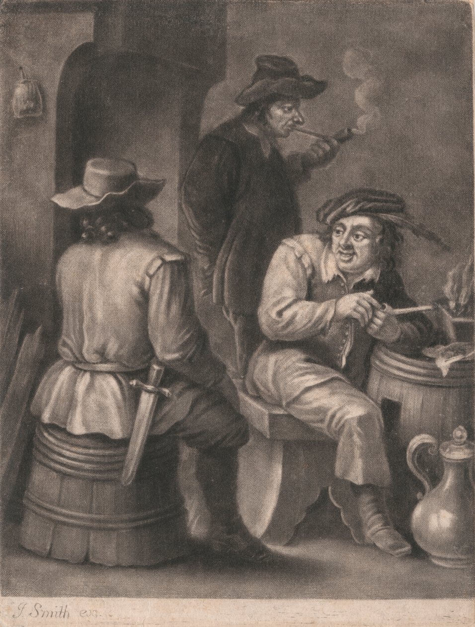Some Smokers by John Smith: Highest-quality art reproduction