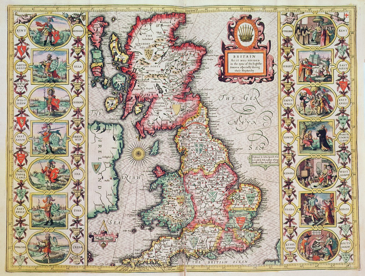 Britain As It Was Divided In The Time of the English Saxons especially ...