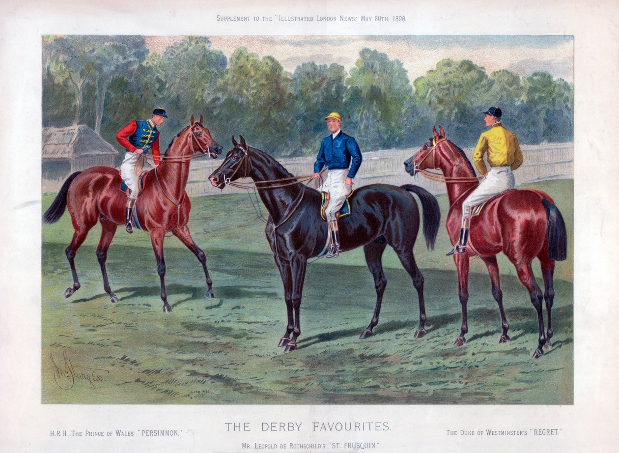 The Derby Favourites by John Sturgess: Buy fine art print