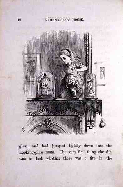 Alice in the Looking-Glass Room, Illustration from 'Through the Looking ...