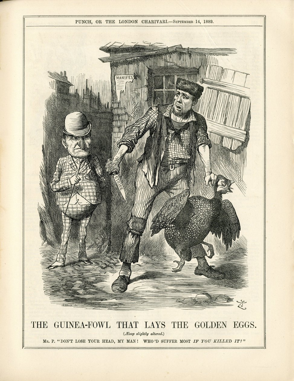Illustration by John Tenniel in Punch by John Tenniel