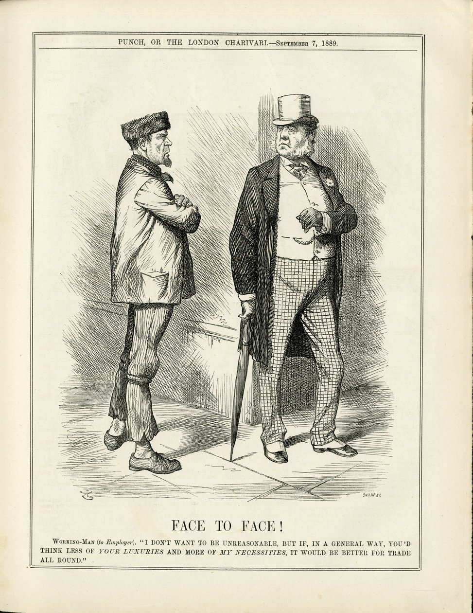 Illustration of John Tenniel in Punch by John Tenniel