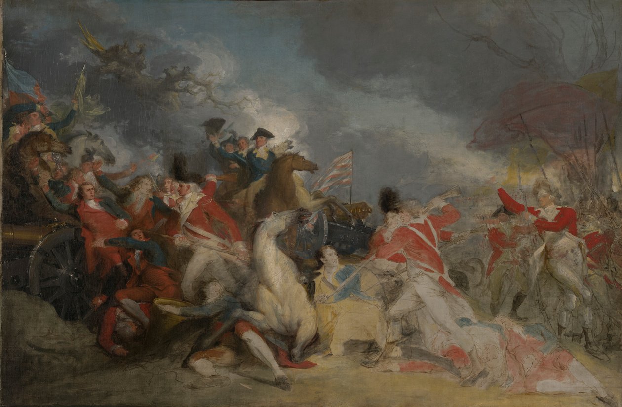 The Death of General Mercer at the Battle of Princeton, 3 January 1777 ...