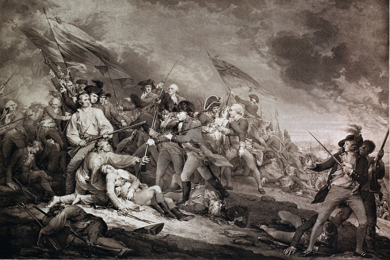 The Death of General Warren at the Battle of Bunker's Hill, 17th June ...