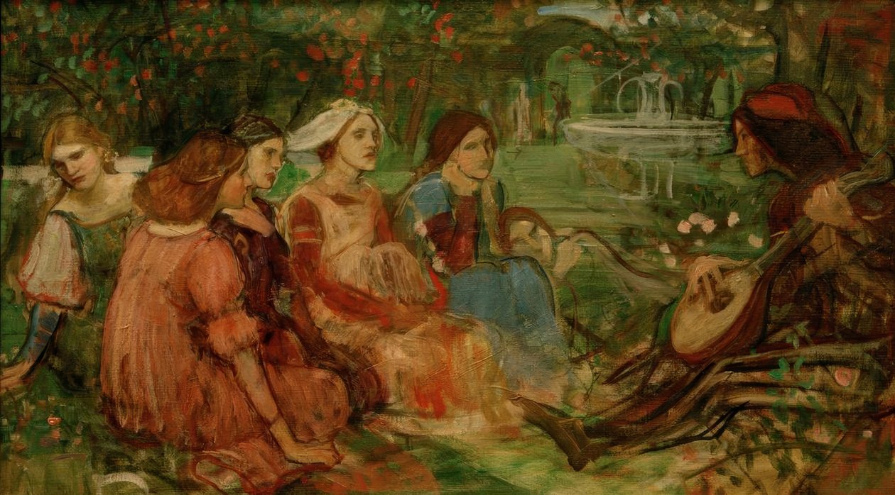 The Decameron John William Waterhouse Paintings The Decameron