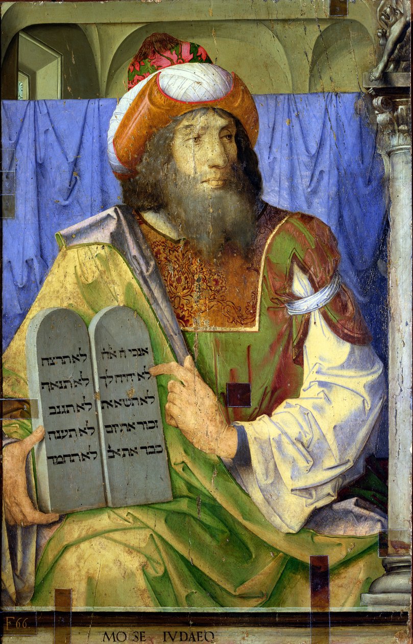 Moses With the Ten Commandments, from a series of portraits of ...