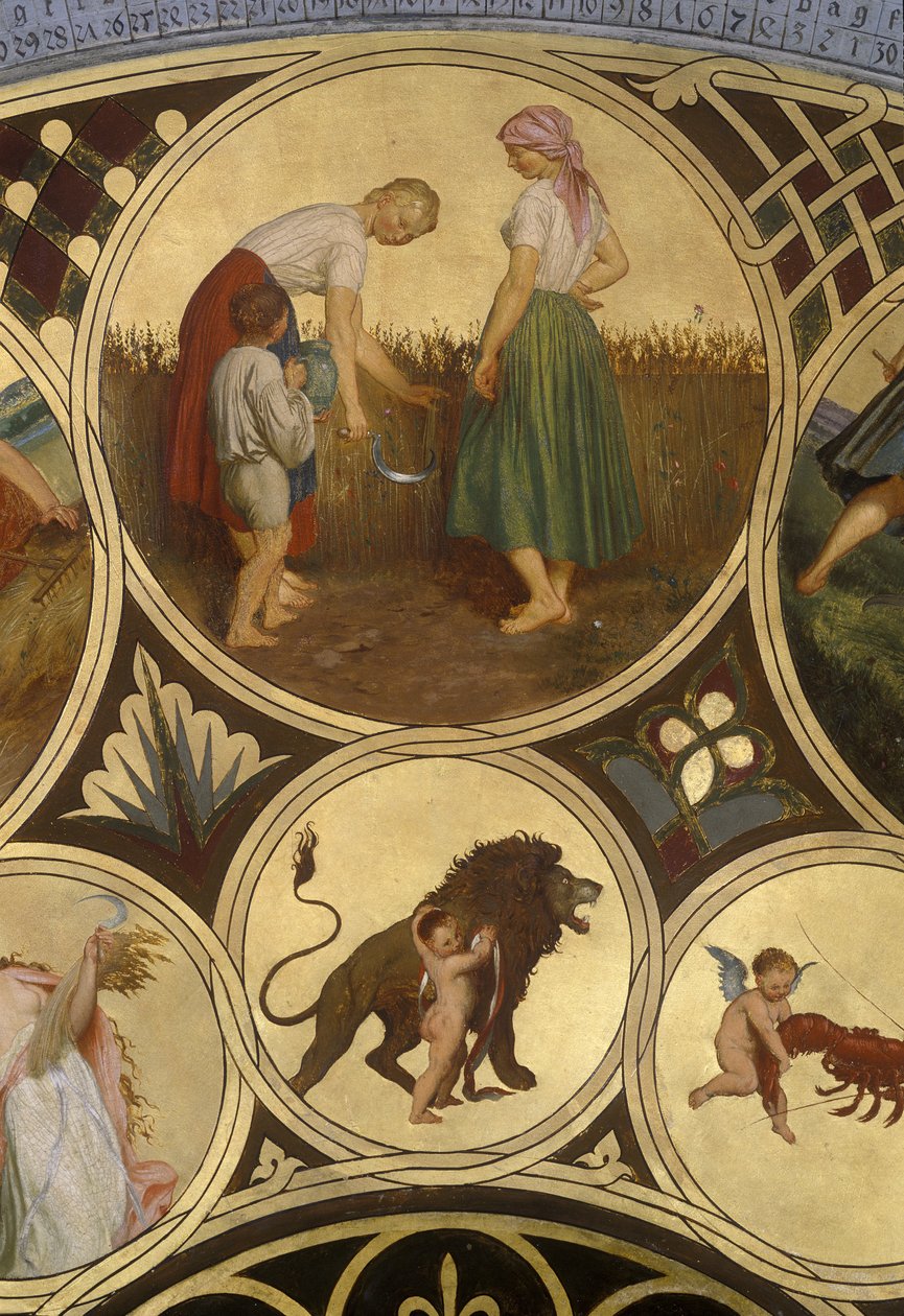 Prague Astronomical Clock's Calendar Plate – July