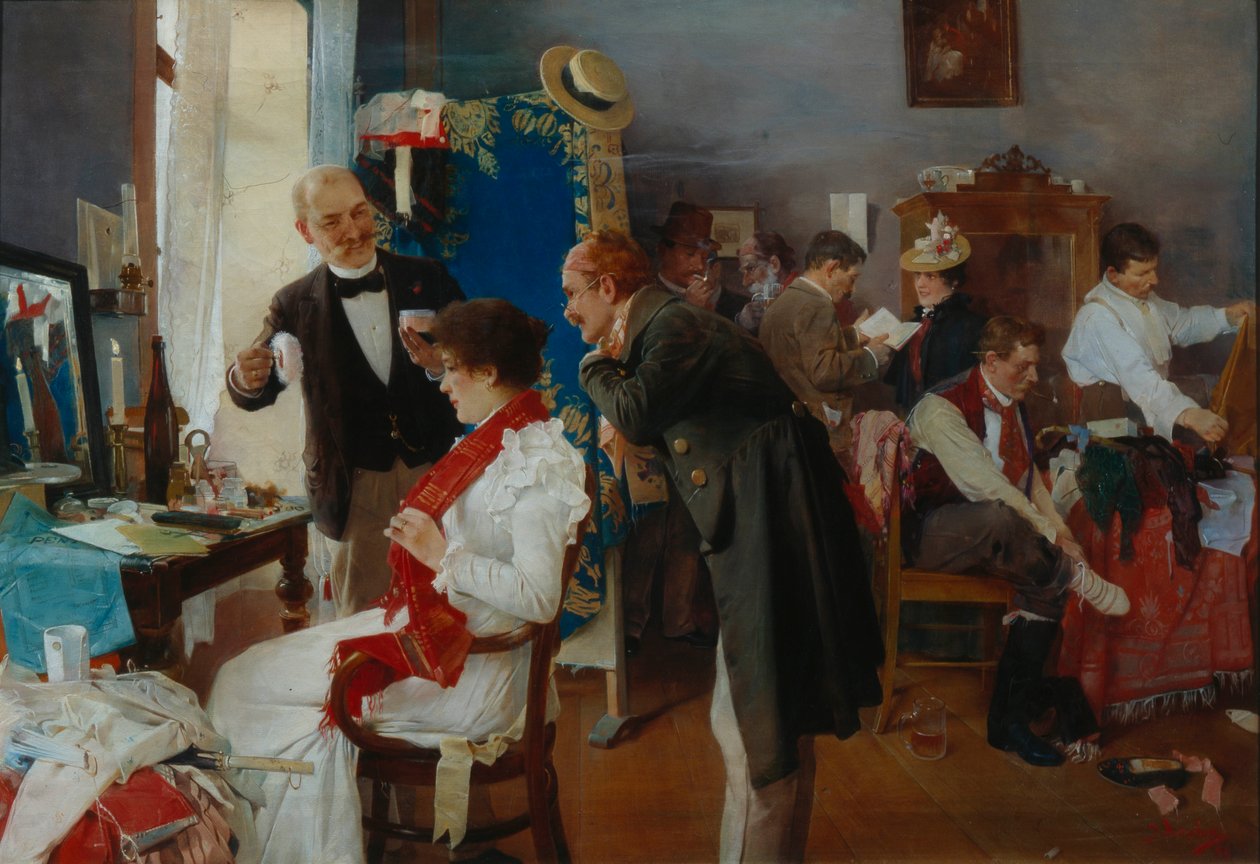 In the Dressing Room by Josef Douba: Buy fine art prints