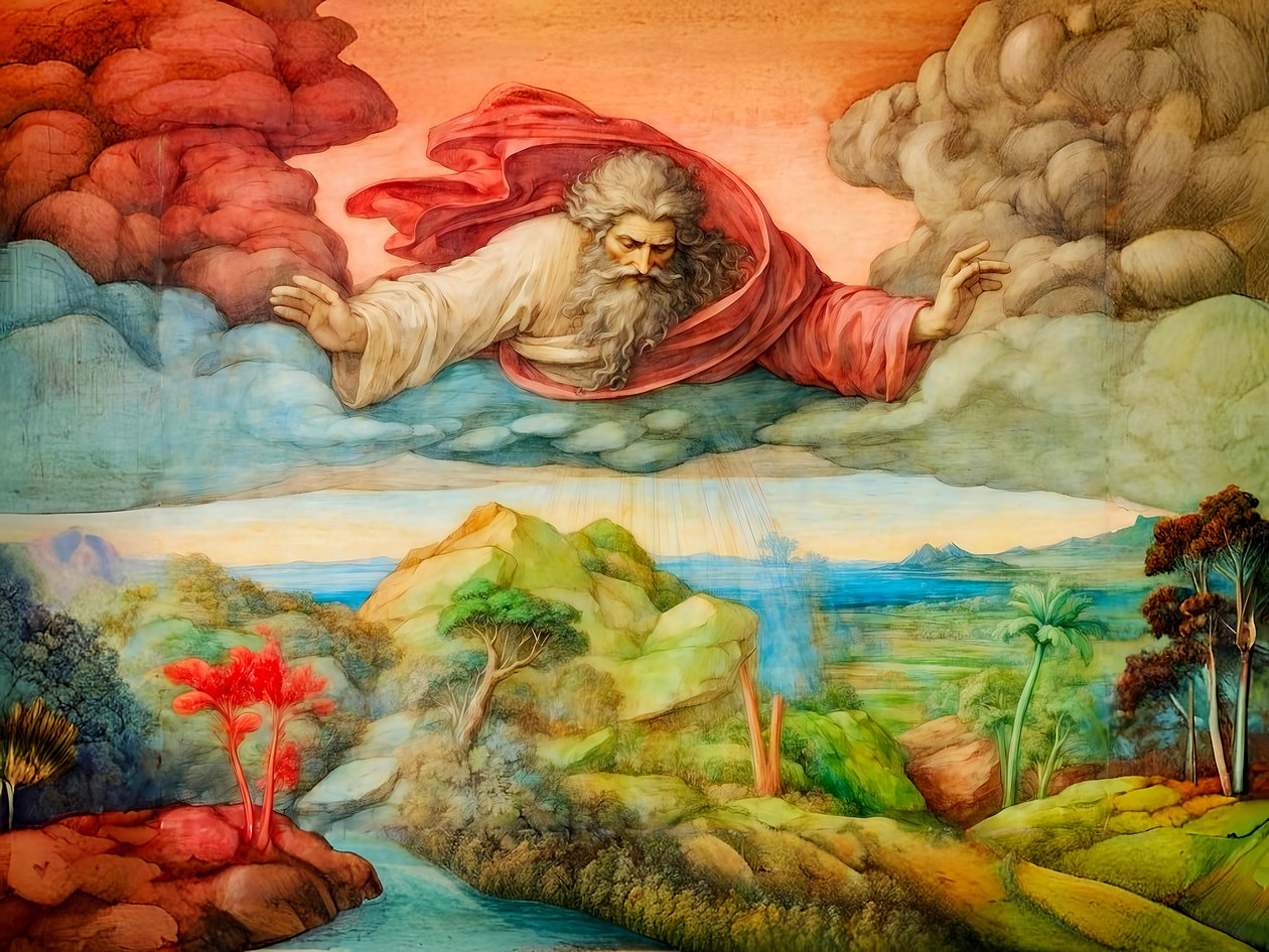 Creation of Plants by Josef Johann Michel: Fine art print