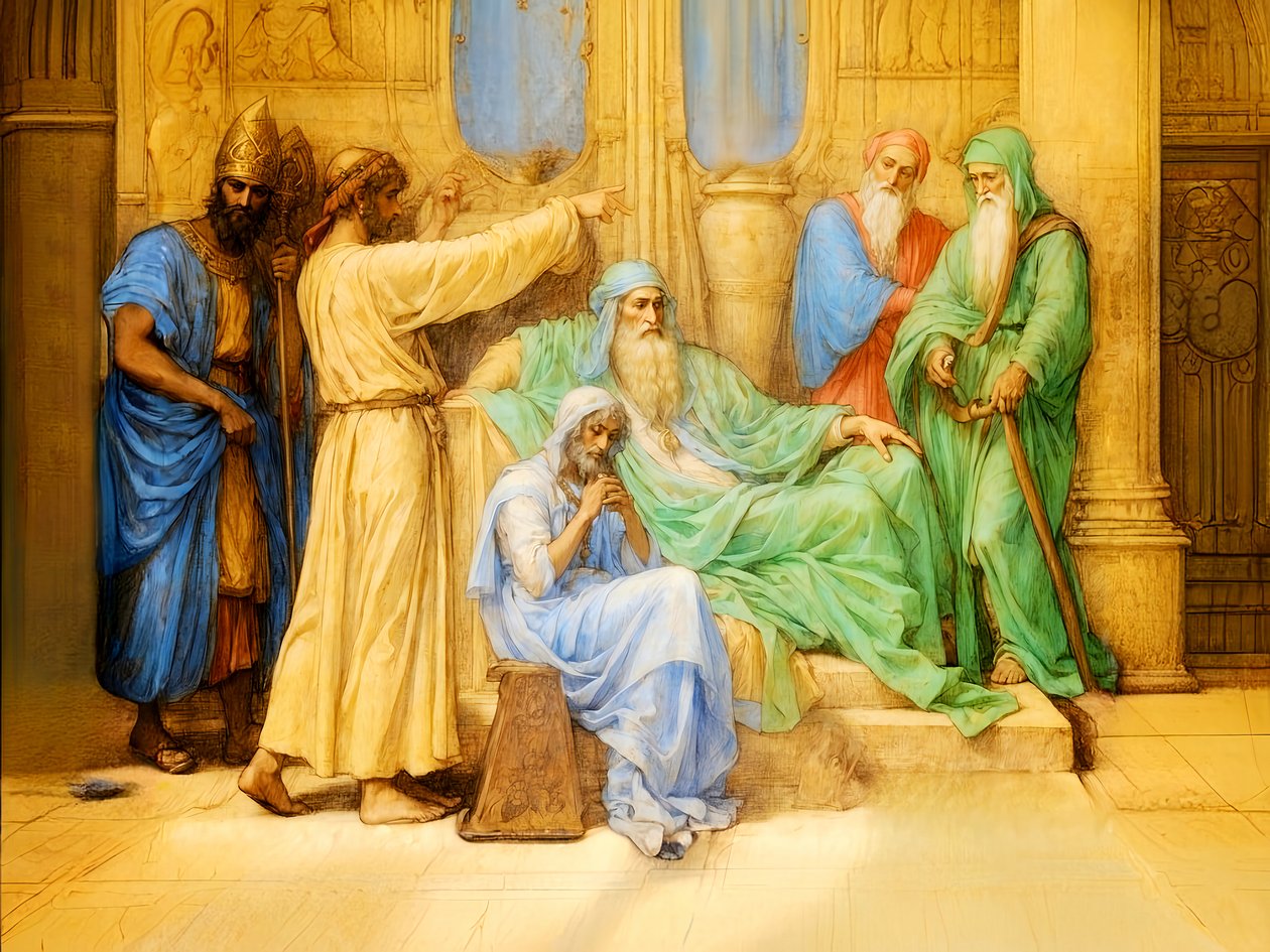 Joseph Interprets Pharaoh's Dreams by Josef Johann Michel