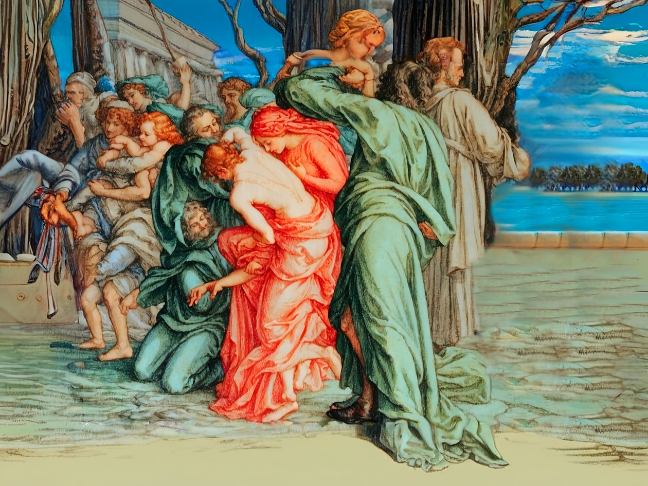 Korah's Rebellion by Josef Johann Michel: Fine art print