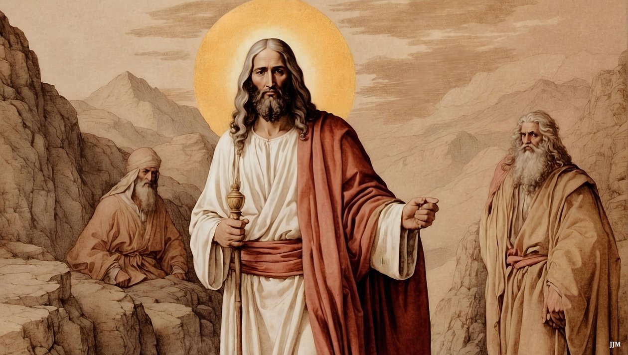 Jesus Transfiguration with Moses and Elijah 02