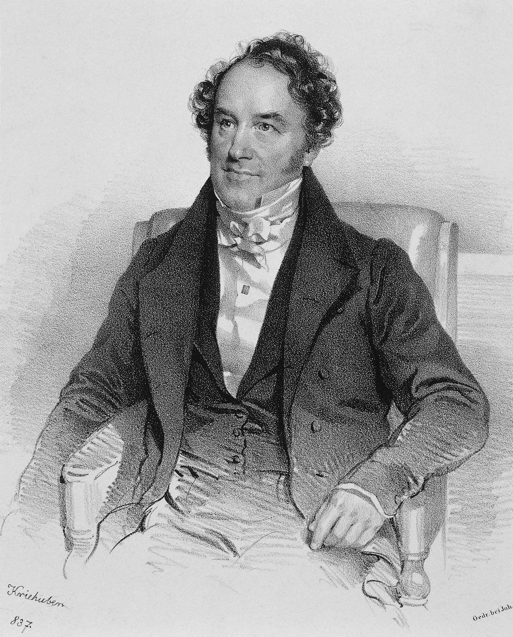 Portrait of Conradin Kreutzer or Kreuzer