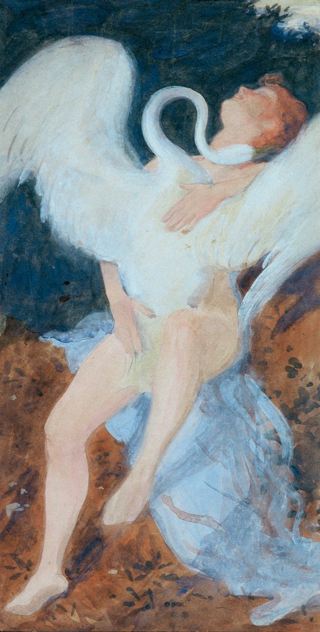 Leda with the Swan by Josef Wawra: Buy fine art print