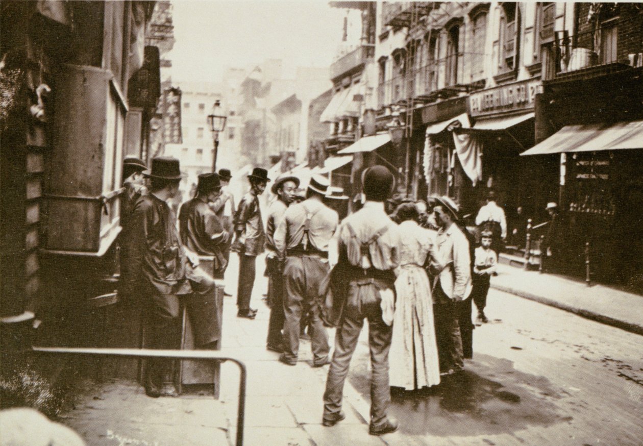 Pell Street in Chinatown, New York City, 1898