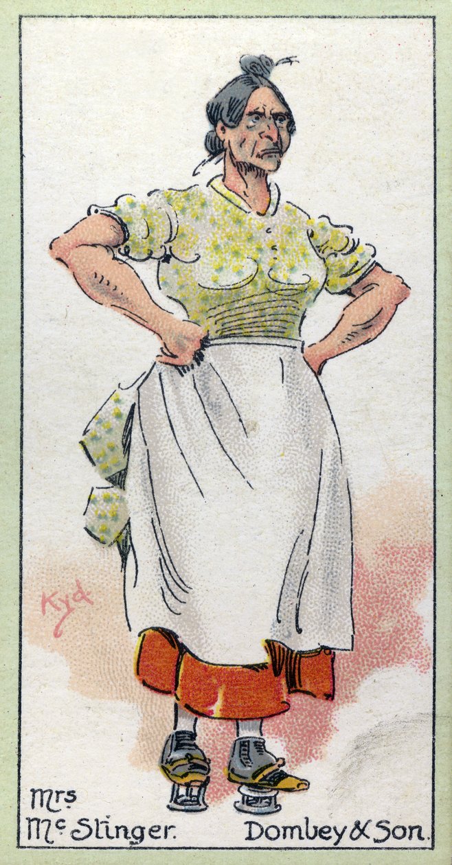 Mrs. MacStinger from 'Dombey and Son' by Charles Dickens, 1923