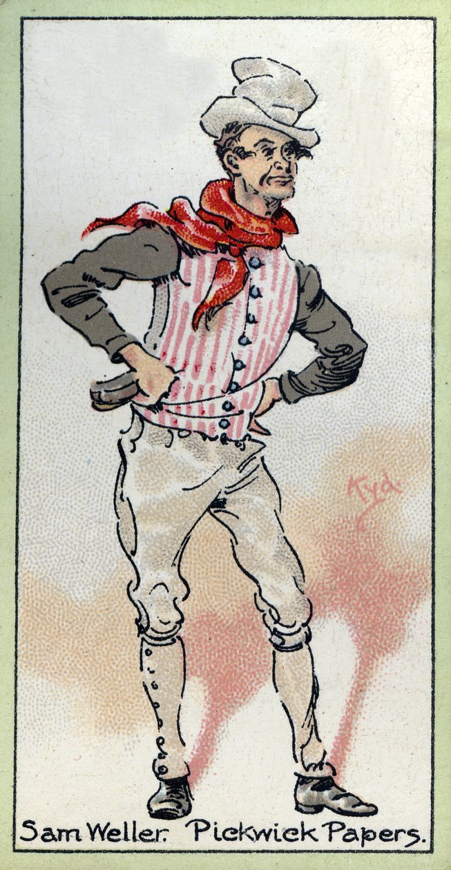 Sam Weller, from 'The Pickwick Papers' by Charles Dickens, 1923