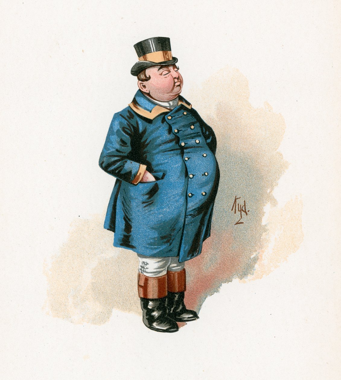 The Fat Boy, illustration from 'Character Sketches from Charles Dickens'