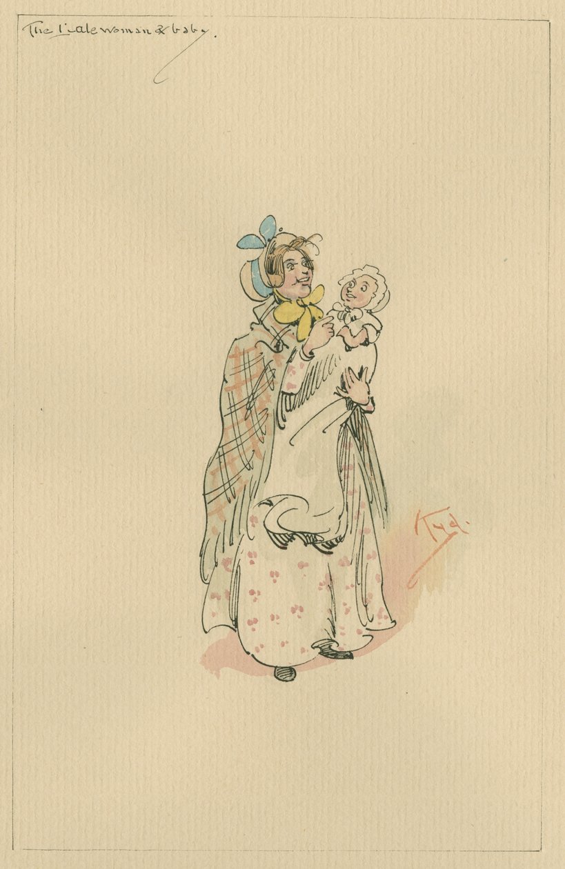 The Lale Lady and Baby by Joseph Clayton Clarke