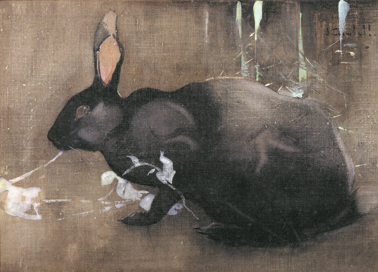 A Black Rabbit by Joseph Crawhall: Buy fine art print