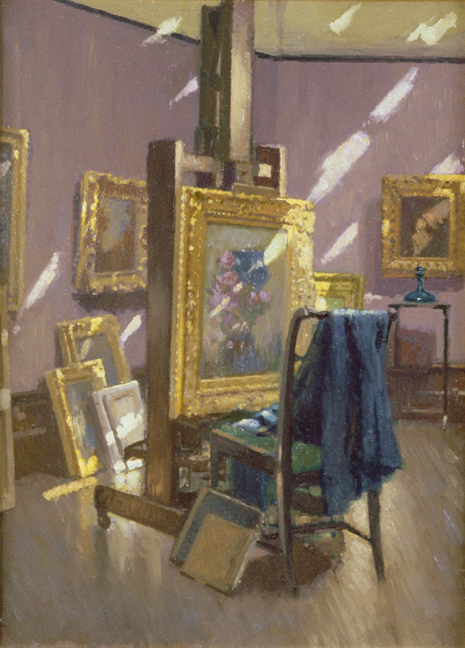 Painter's Studio by Joseph Denovan Adam: Fine art print