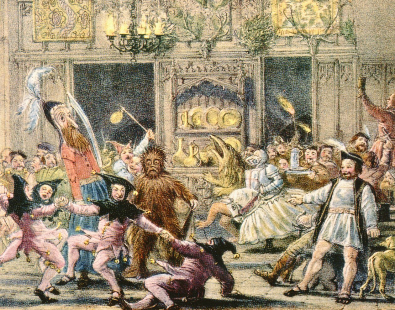 Twelfth Night Tudor Revels by Joseph Nash: Fine art print