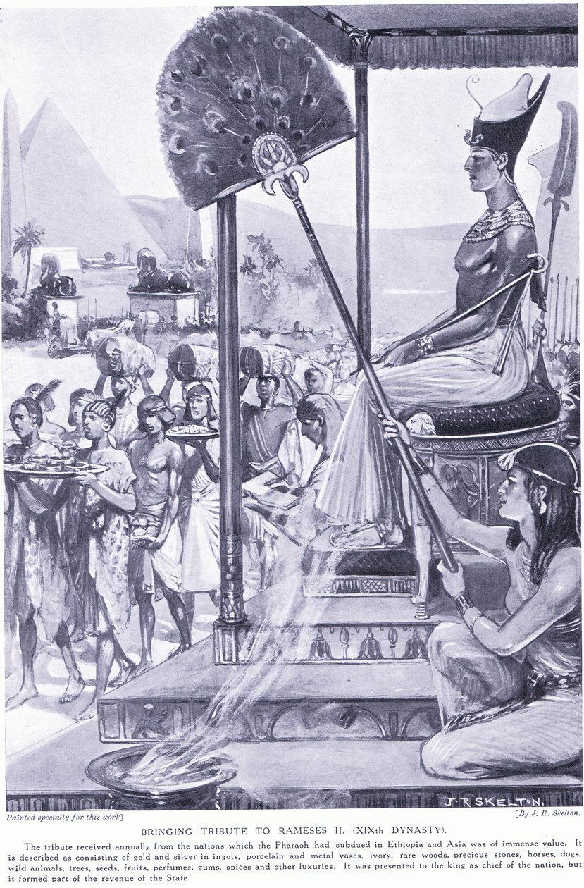 Bringing tribute to Ramses II by Joseph Ratcliffe Skelton