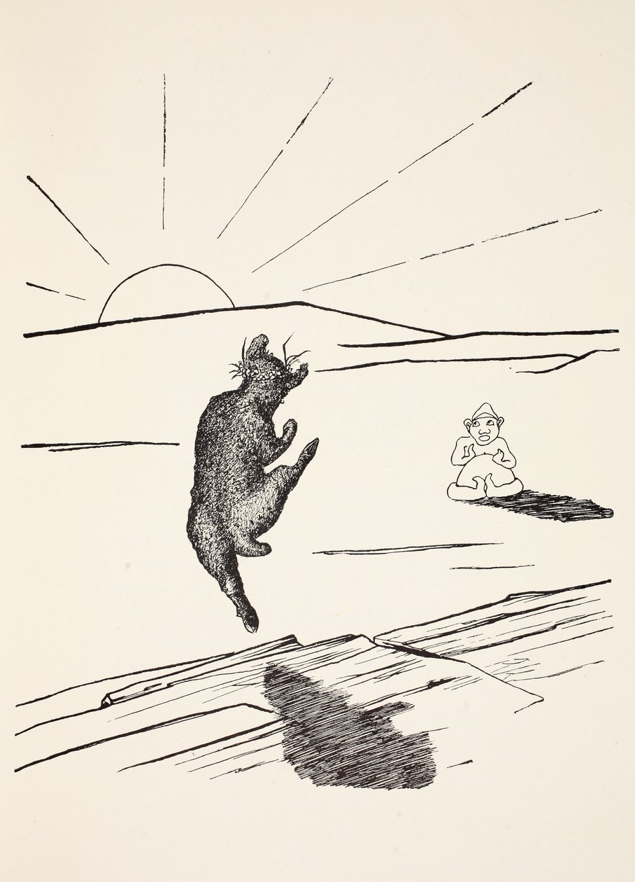 Old Man Kangaroo when he was the Different Animal with four short legs ...