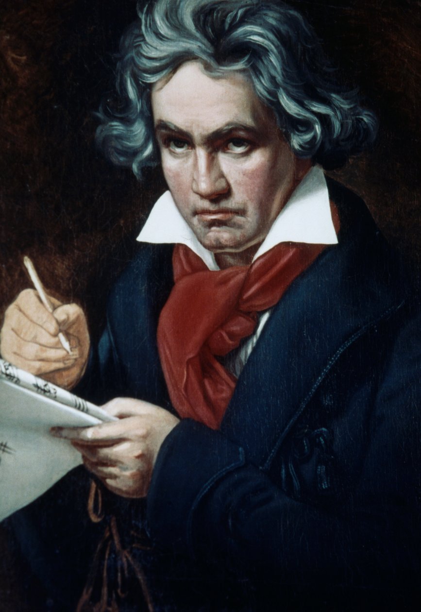 Ludwig van Beethoven, German Composer and Pianist, portrait by Joseph ...
