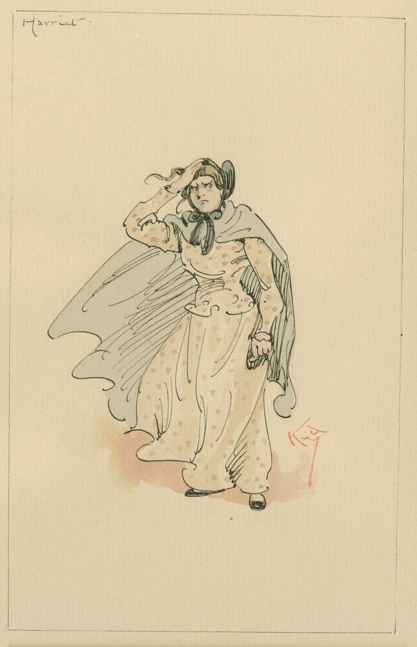 Miss Harriet Carker by Joseph Clayton Clarke: Fine art print