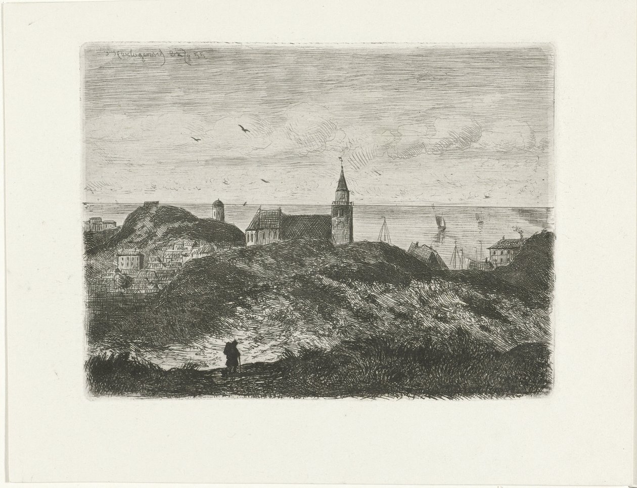 View of Scheveningen by Joseph Hartogensis: Fine art print