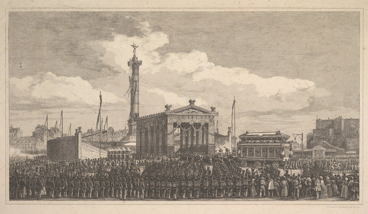 Ceremony of the Inauguration of the July Column, 1840