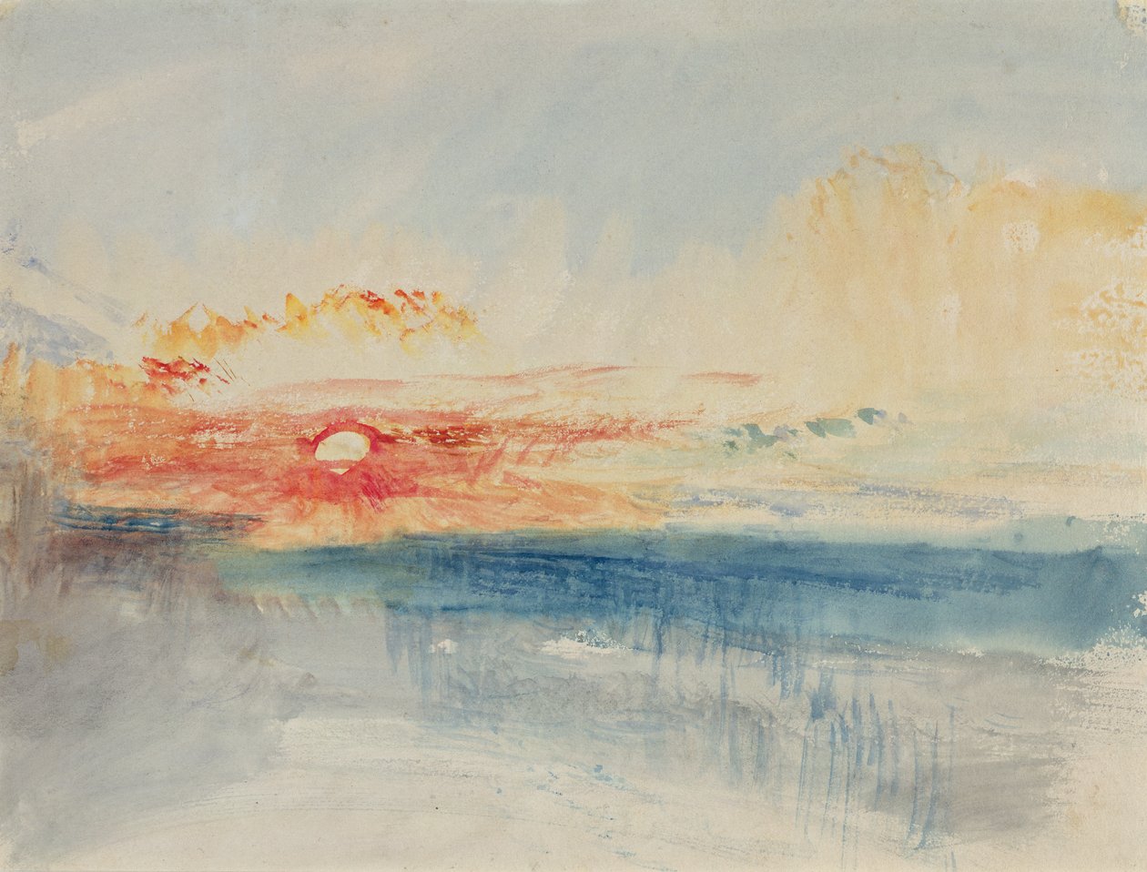Sunset by Joseph Mallord William Turner: Fine art print