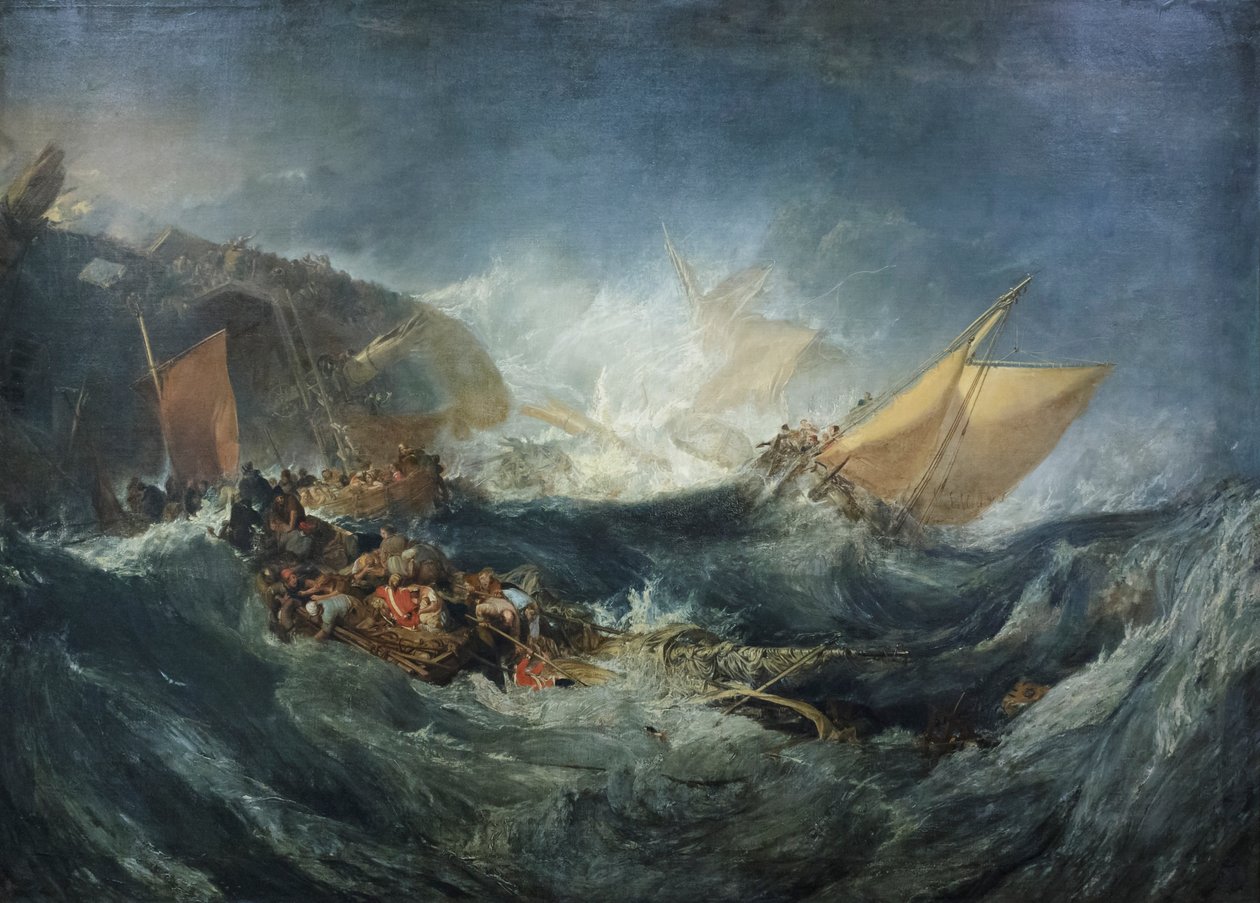 Wreck of a Transport Ship by Joseph Mallord William Turner