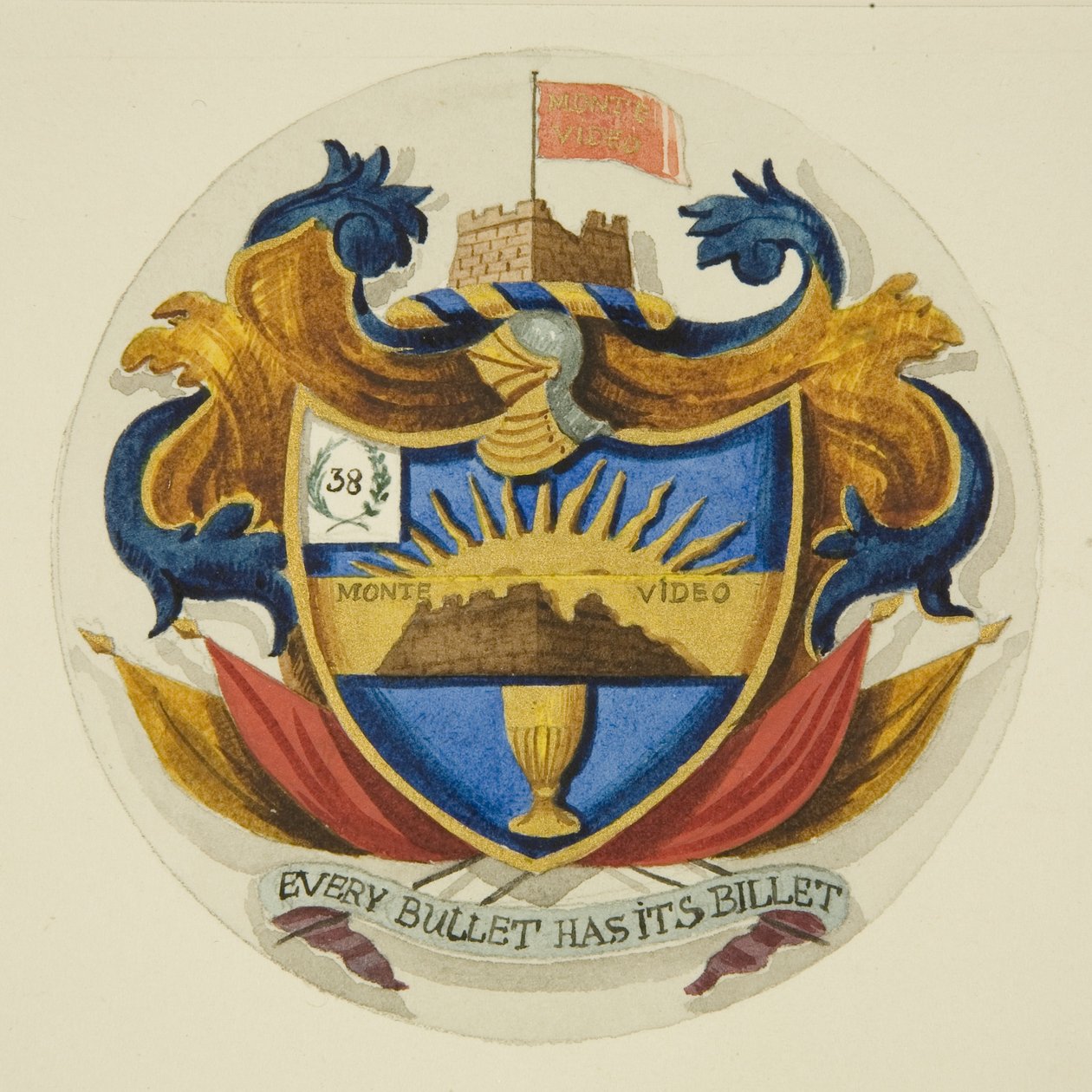 Coat-of-Arms above the Monument in St Paul's Church