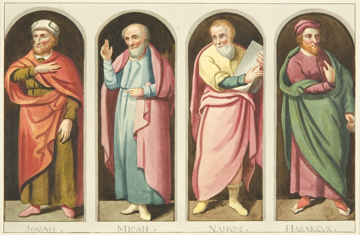 Four Minor Prophets Painted on West Side of Screen Dividing the Nave ...