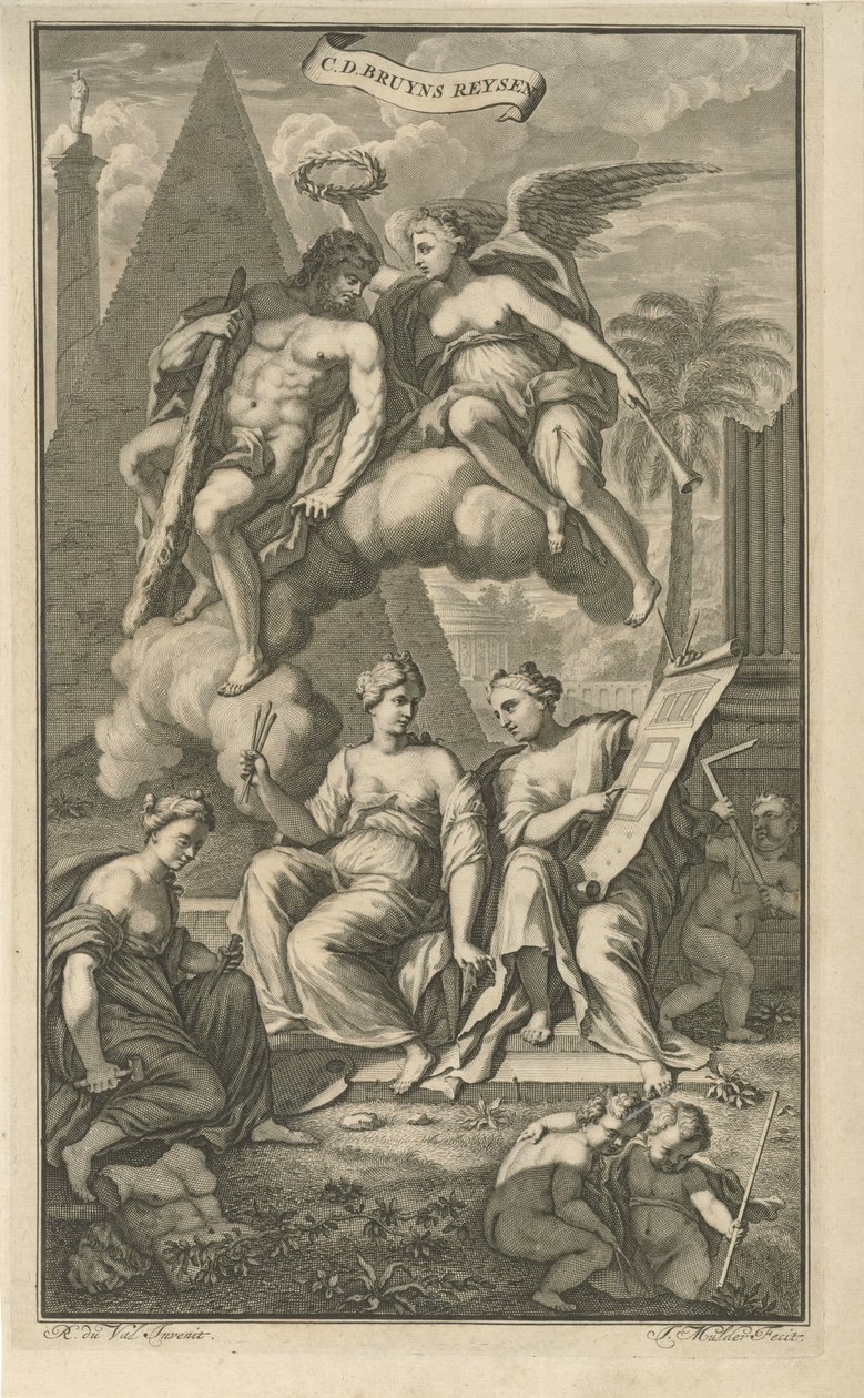Hercules Crowned by Victoria (Title Page for: Cornelis de Bruyn ...