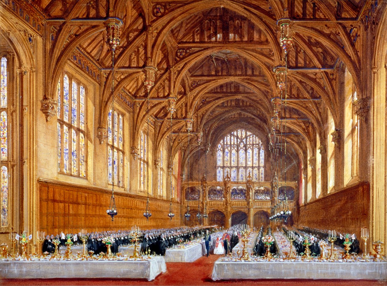 Opening of the new hall at Lincoln's Inn, Holborn, London, 30th October ...