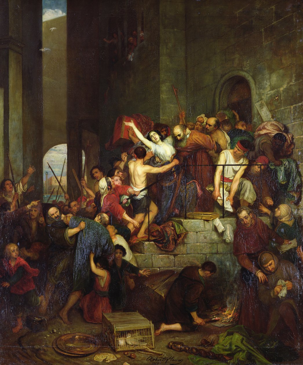 The Looting of a House on the Venetian Island of Guidecca During the ...