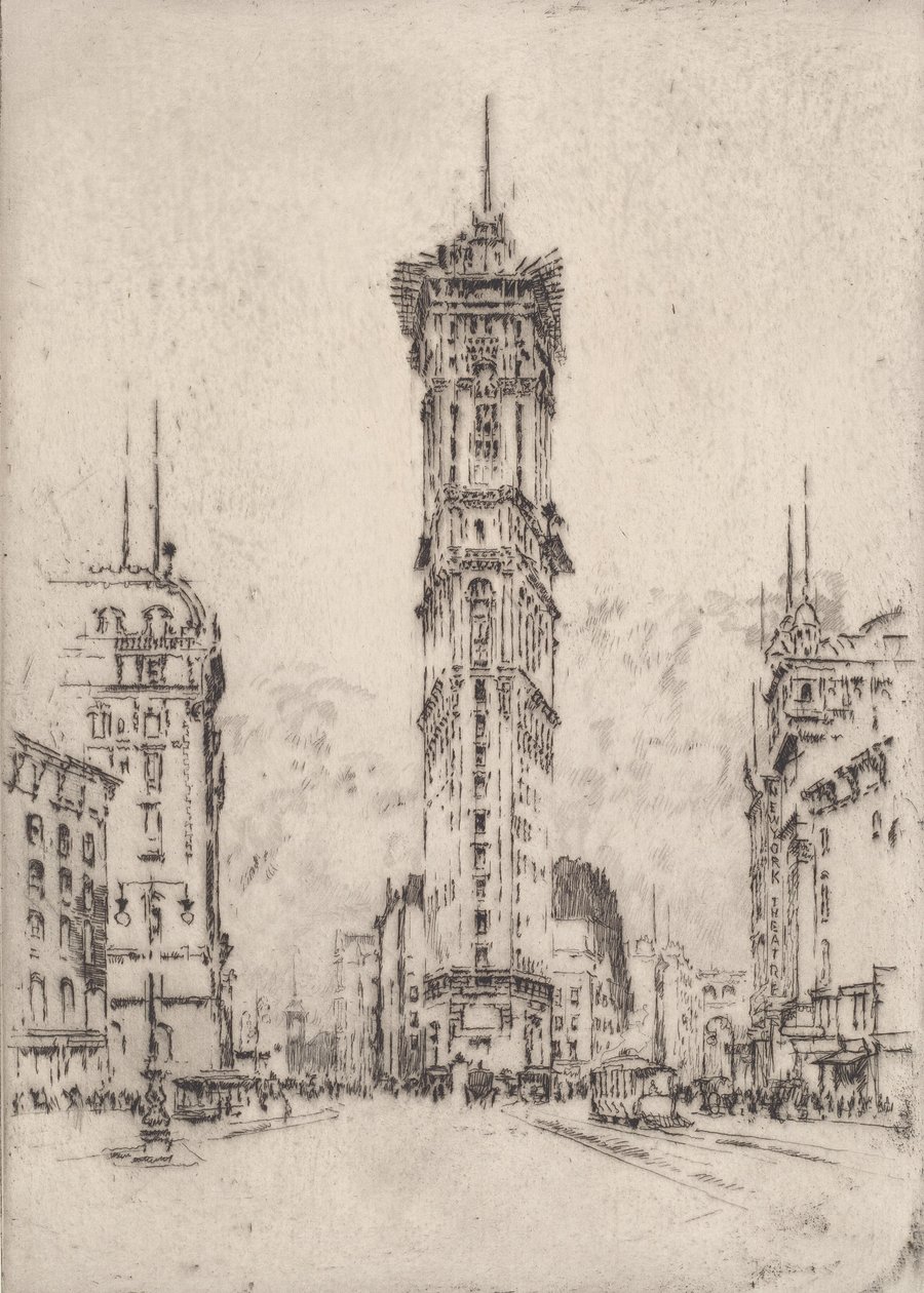The Times Building by Joseph Pennell: Buy fine art print