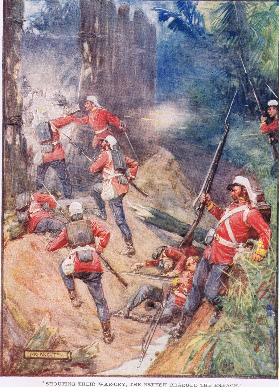 Shouting Their War Cry the British Charged the Breach