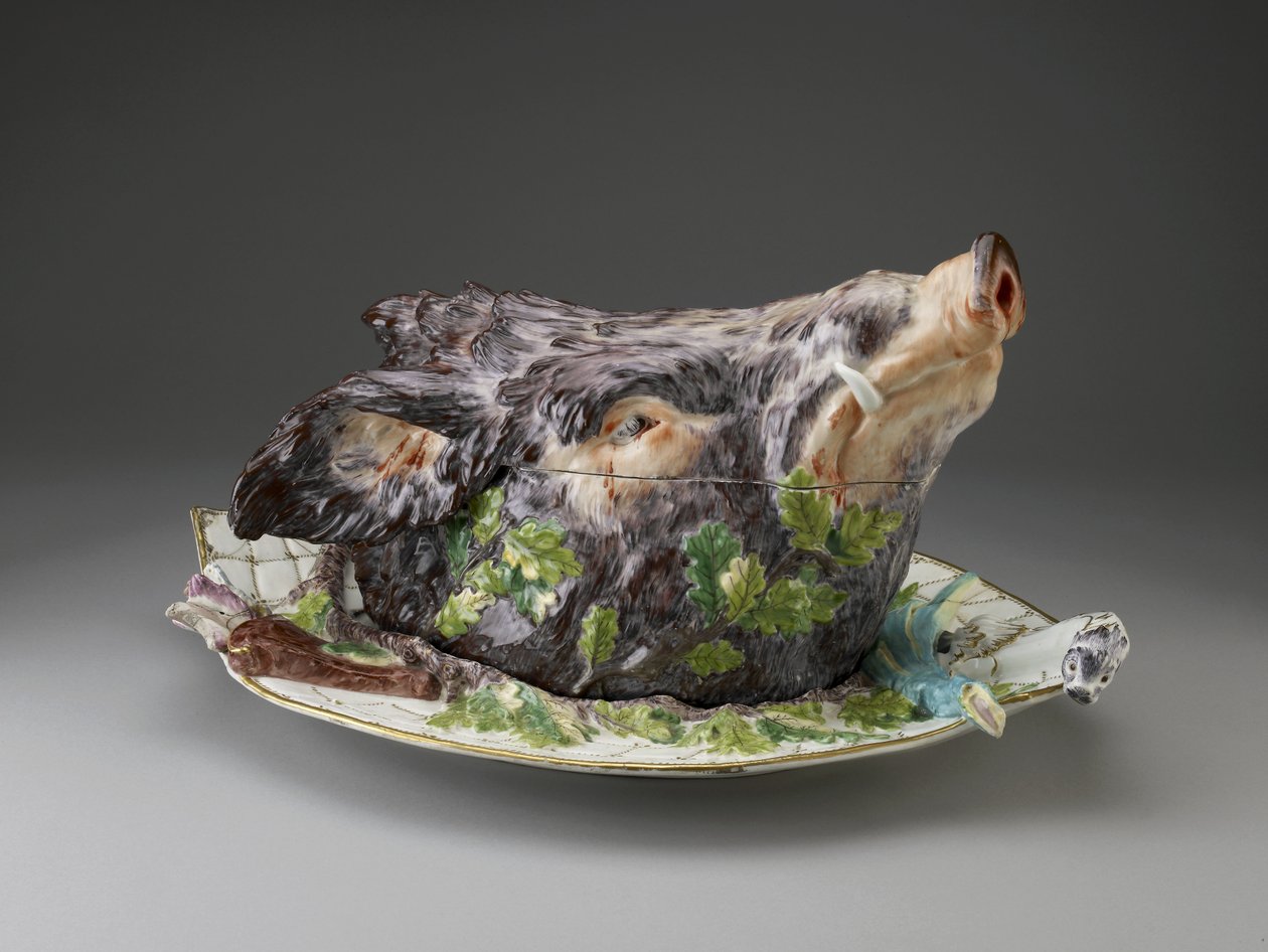 Boar's Head Tureen, Chelsea Porcelain Factory