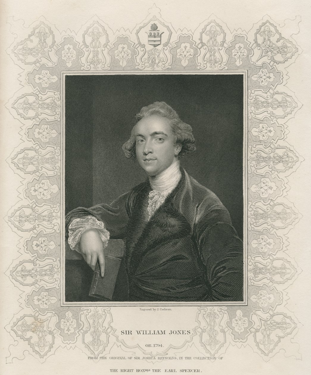 Sir William Jones from 'Gallery of Portraits', published in 1833