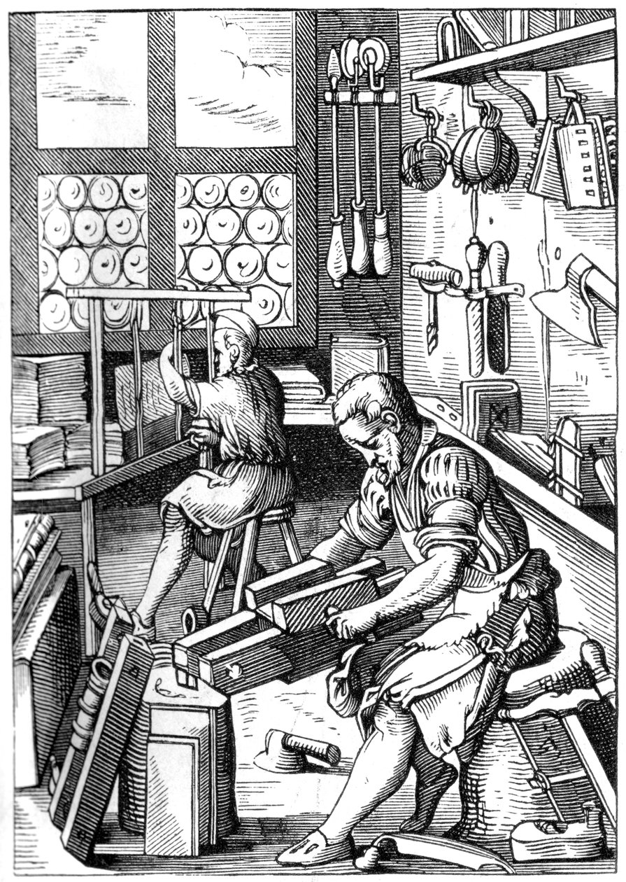 Bookbinder by Jost Amman: Highest-quality art reproduction