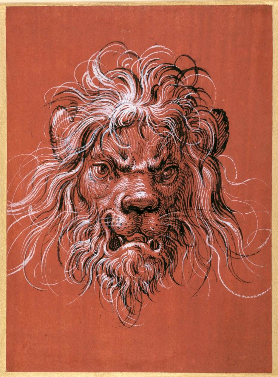 Lion's Head by Jost Amman: Highest-quality art reproduction