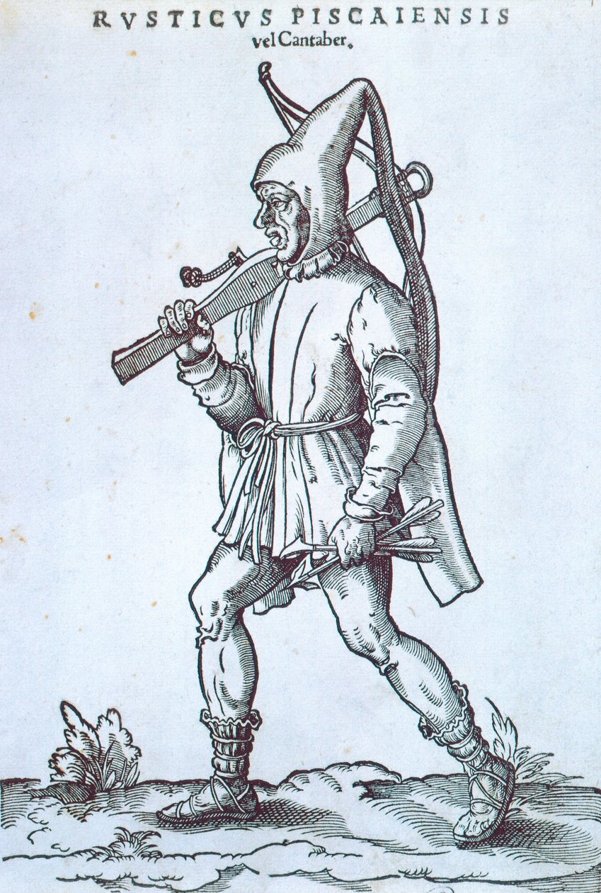 Peasant of Cantabrico Mount by Jost Amman: Fine art print