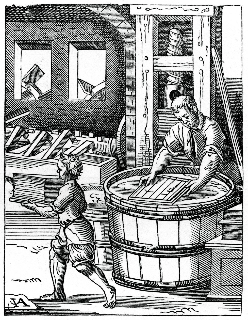 The Paper Maker by Jost Amman: Buy fine art print