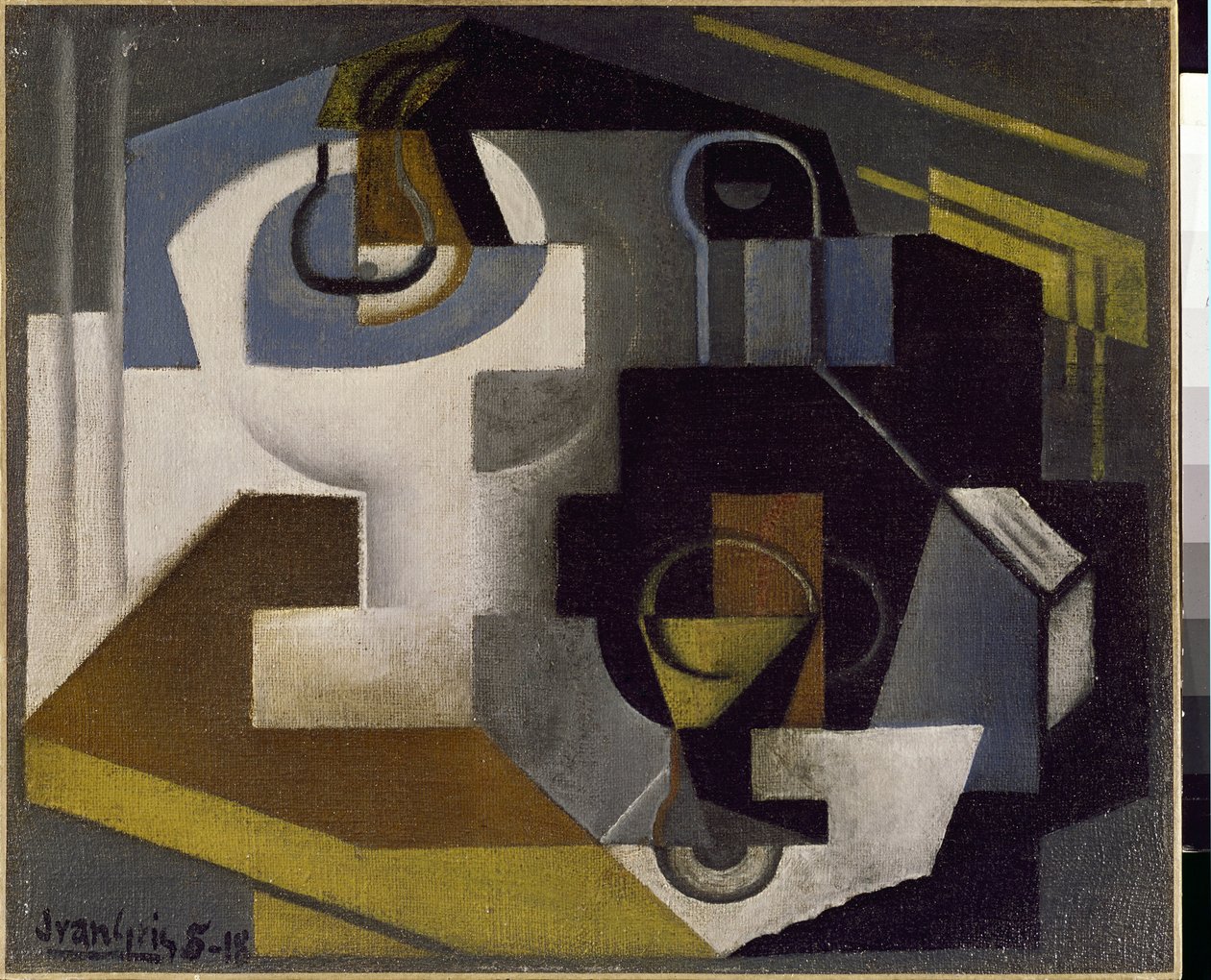 Still Life With A Fruit Bowl By Juan Gris Fine Art Print