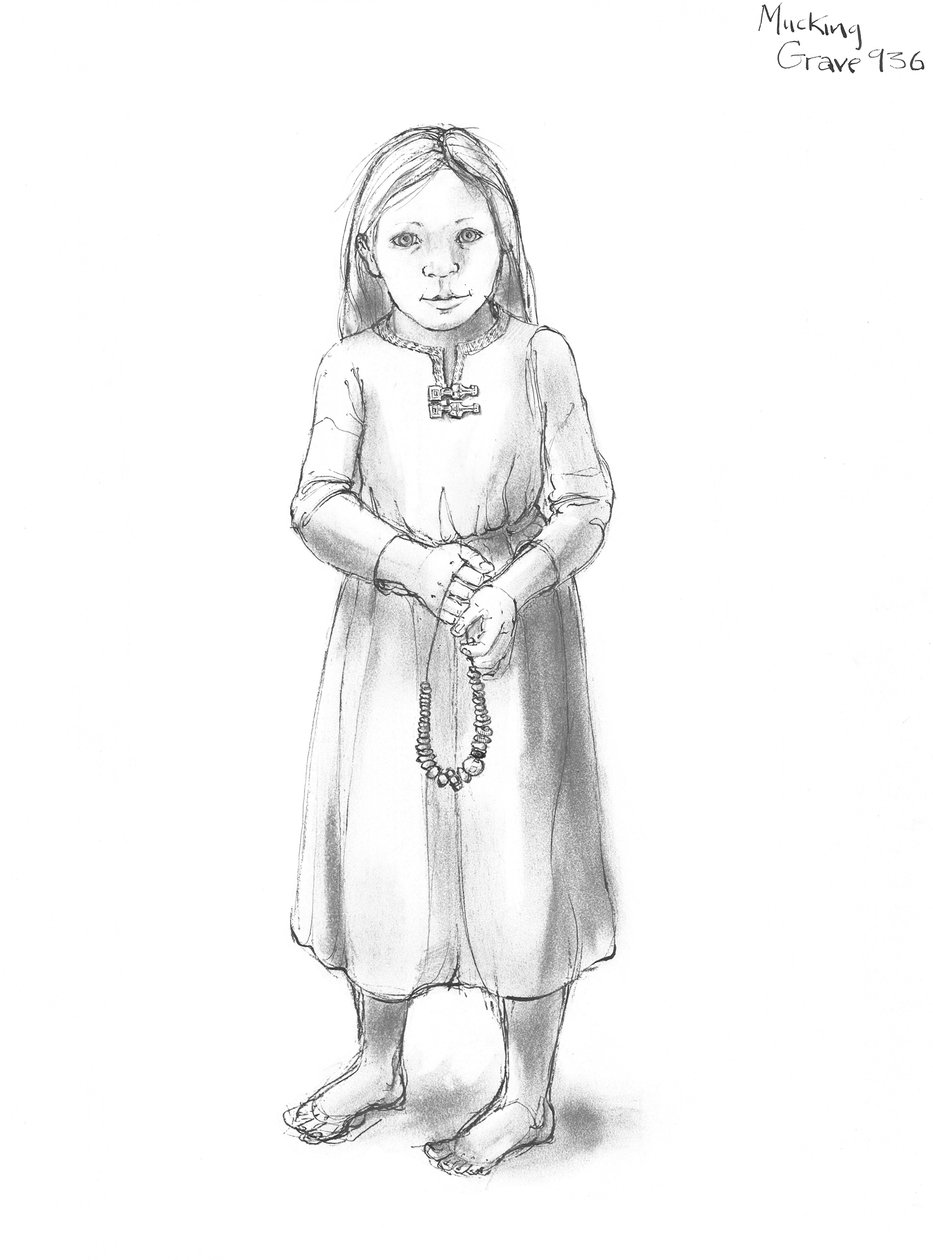 Anglo-Saxon Girl by Judith Dobie: Premium art reproduction